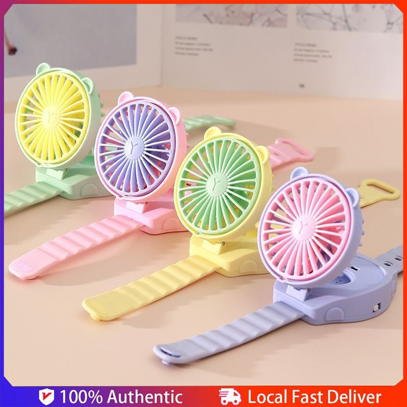 Portable Watch Fan Mini Folding Wrist Mini Fan Watch - Portable Folding ...