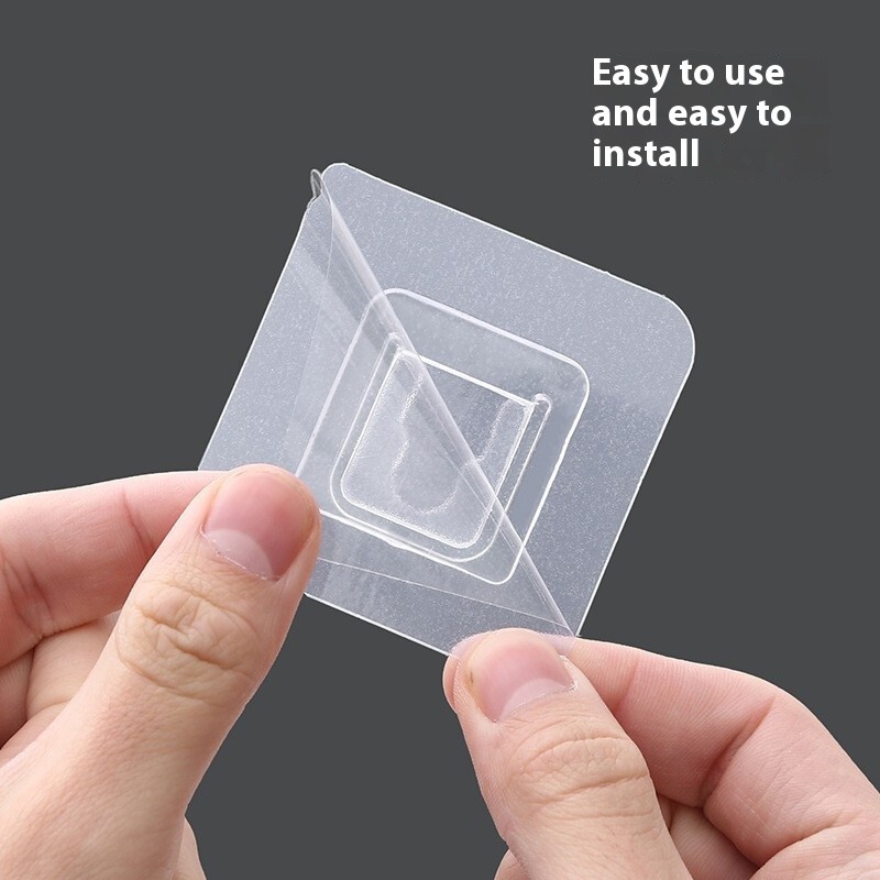 10pcs Strong Hold Sticker Hooks, No Drill No Hole Mounting for Bathroom ...