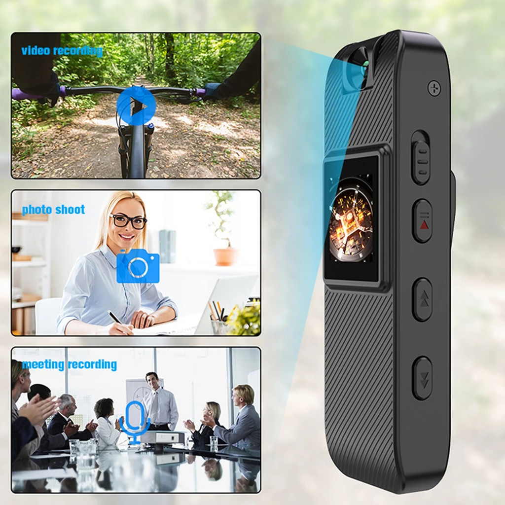 1080P Body Camera with Audio and Video Recording Wearable Body Cam Mini ...