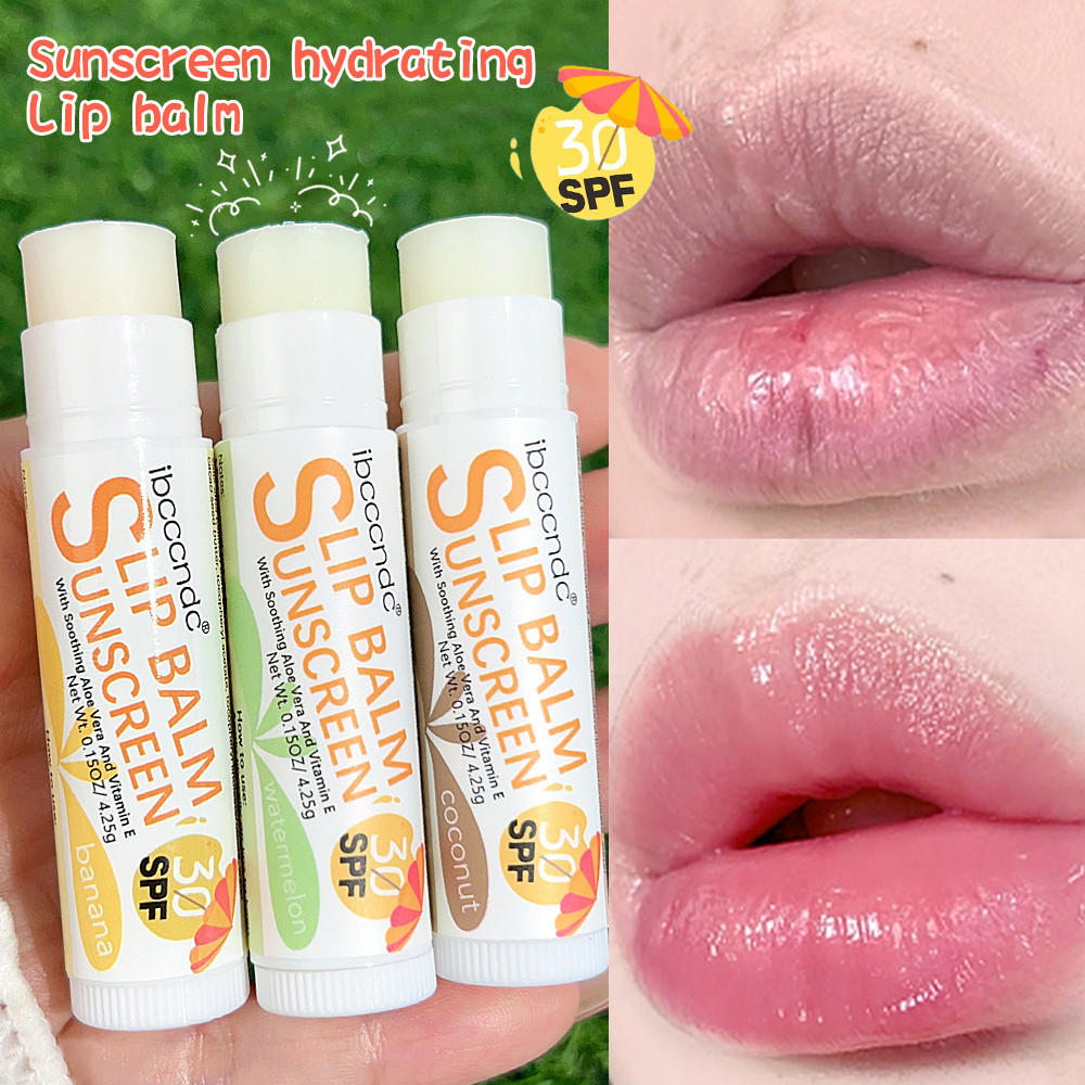 Uv Protection Sunscreen Lipstick - Moisturizer Long Lasting Lip Balm - Fruity Flavor Colorless ...