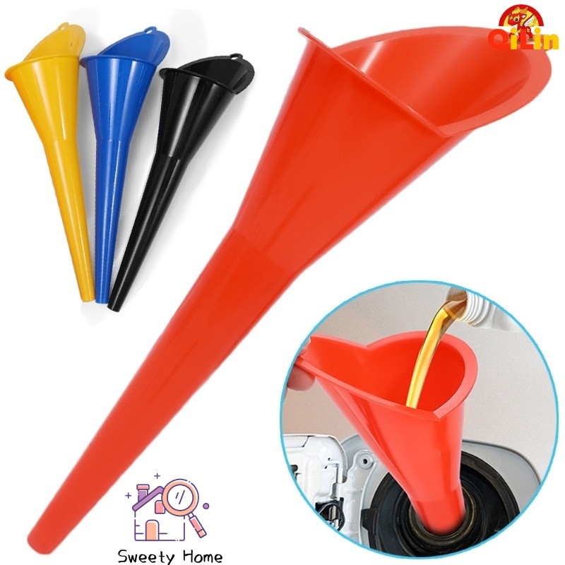 Long Stem Anti-Splash Funnel Car Refueling Funnel Gasoline Engine Oil ...