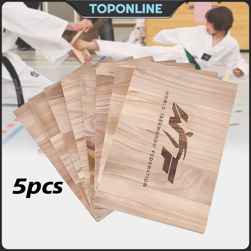 5Pcs Taekwondo Wooden Plate Karate Performance Breaking Board Taekwondo ...