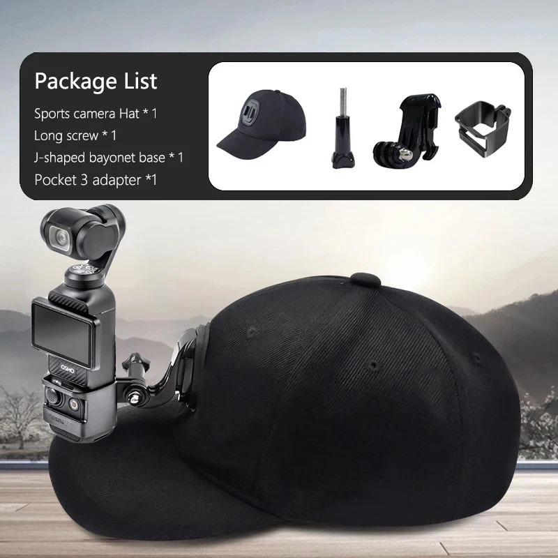 For DJI Pocket 3 Riding Hat Adjustable Sun Cap Mount Bracket For DJI ...