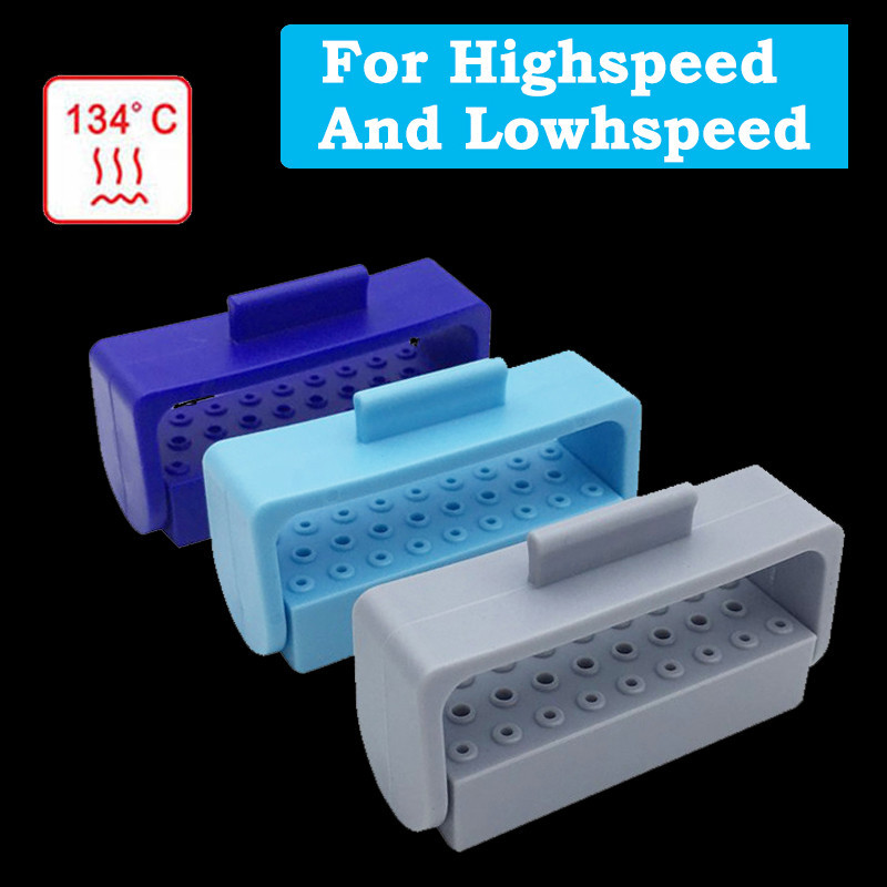 26 Holes Dental Endo Files Stand Block Disinfection Box Root Canal Case ...