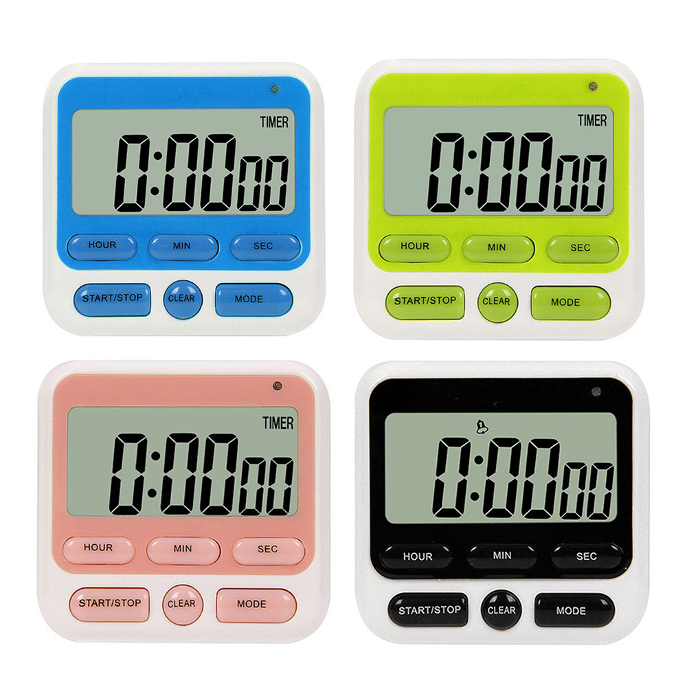 Digital screen cooking alarm clock large display digital timer square ...