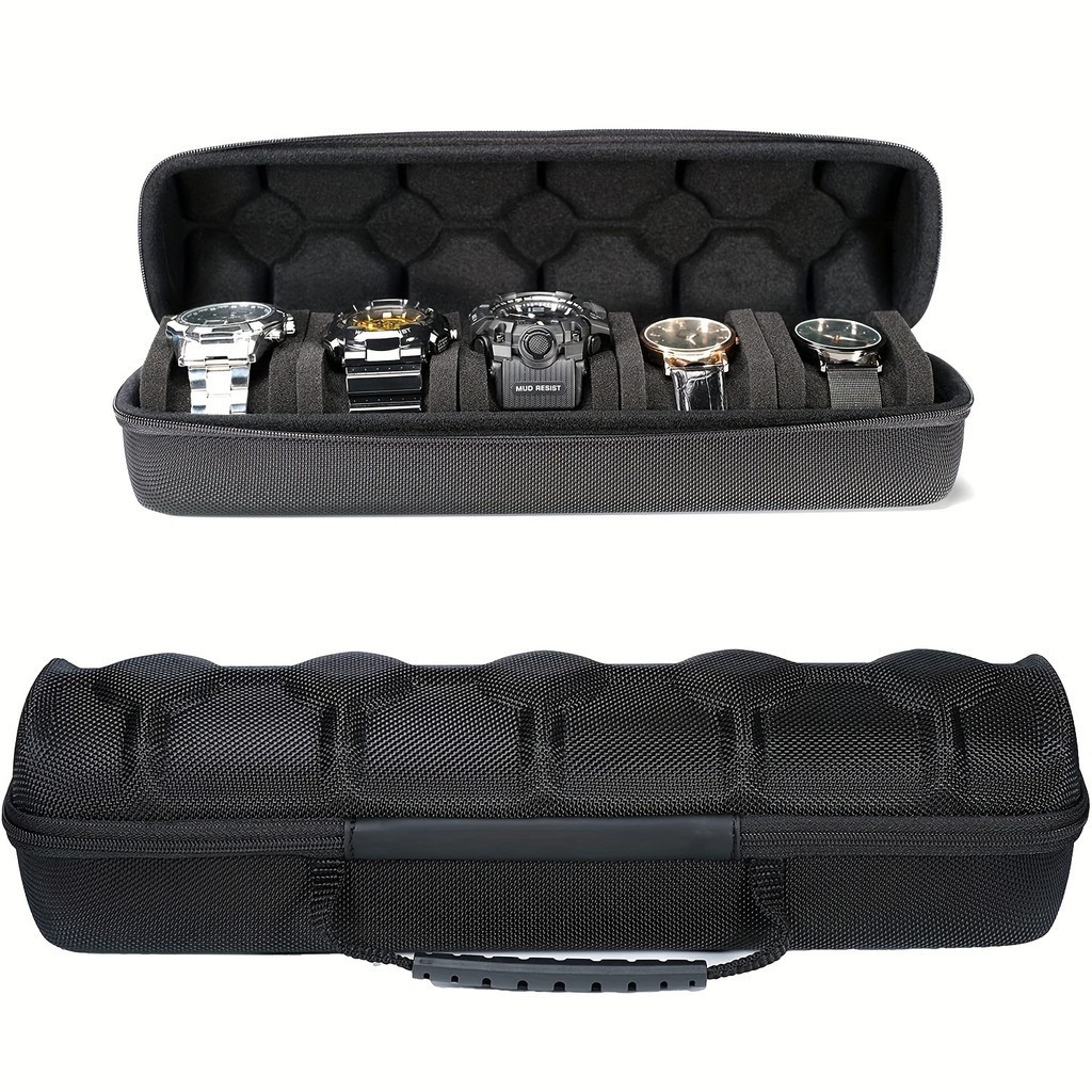 5 Slots Watch Storage Bag for Men Women Watch Storage Box Wristwatch ...