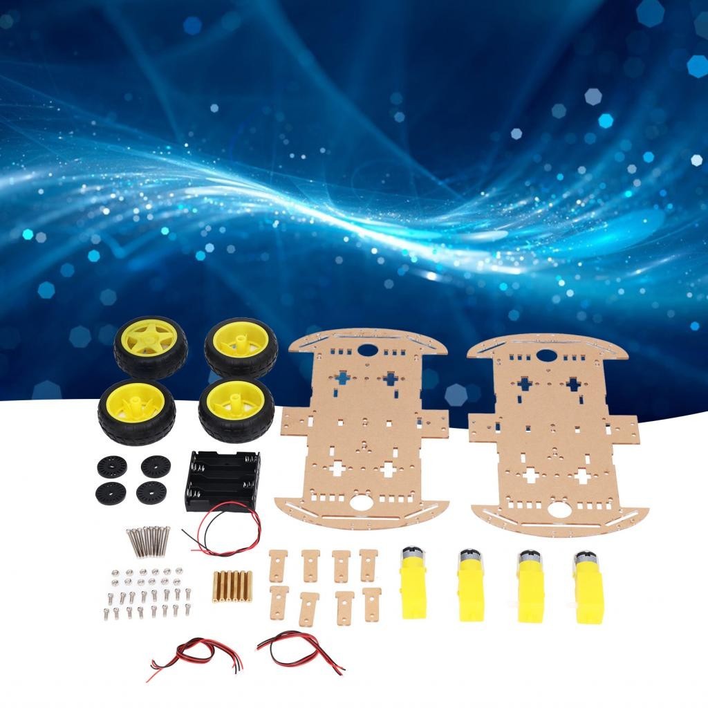Soxii DIY Cars Base Kit DC Gear Motor Smart Car Chassis for Replacement ...