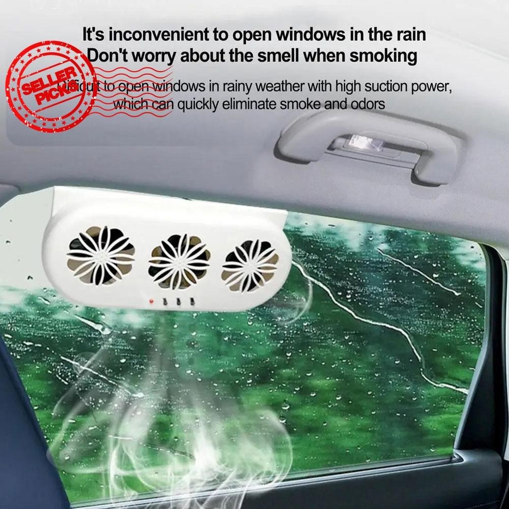 Solar Car Exhaust Fan Window Exhaust Fan Air Circulation Ventilation ...