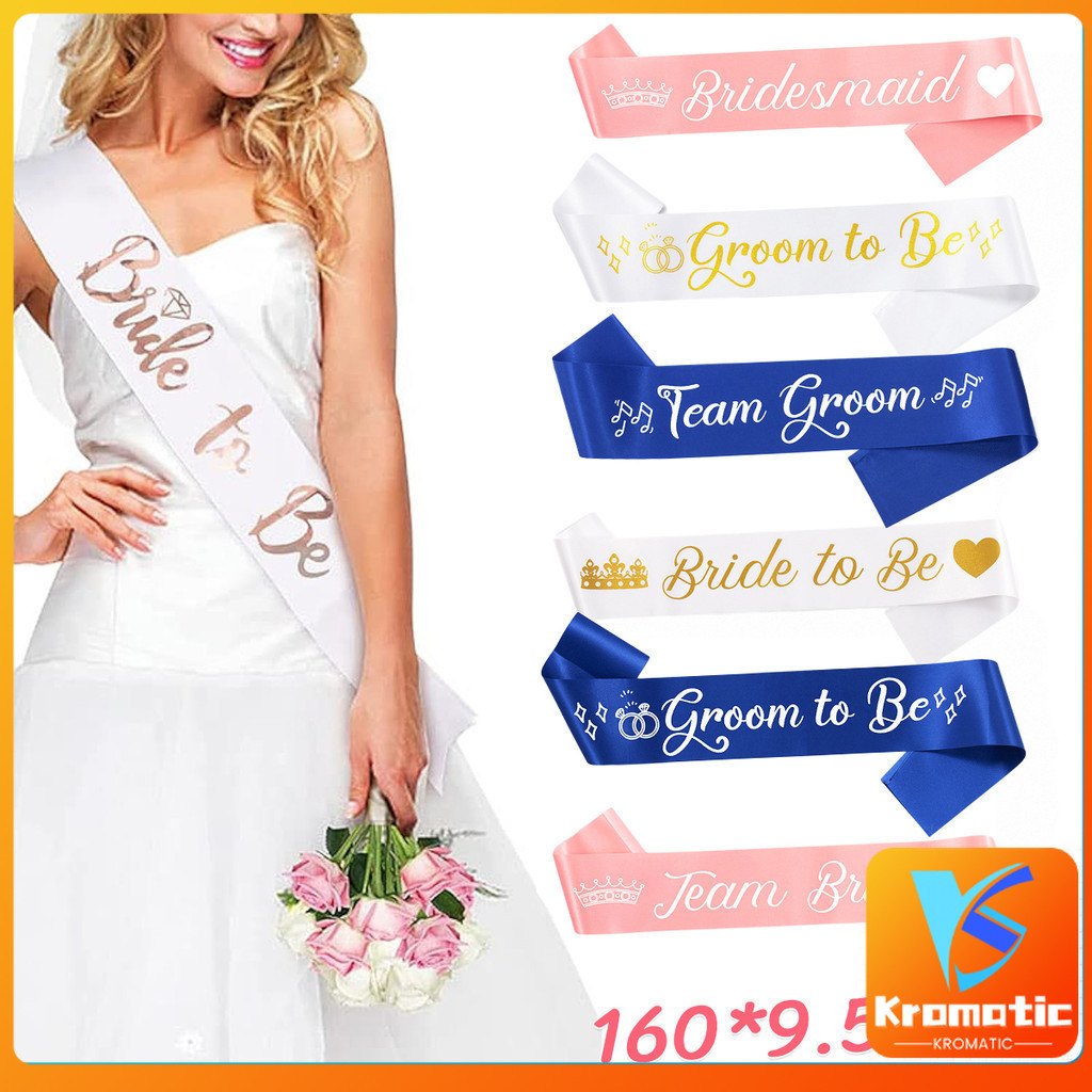 Kc Groom to Be and Team Groom/Bride to be/Bridesmaid Sash Bachelor ...