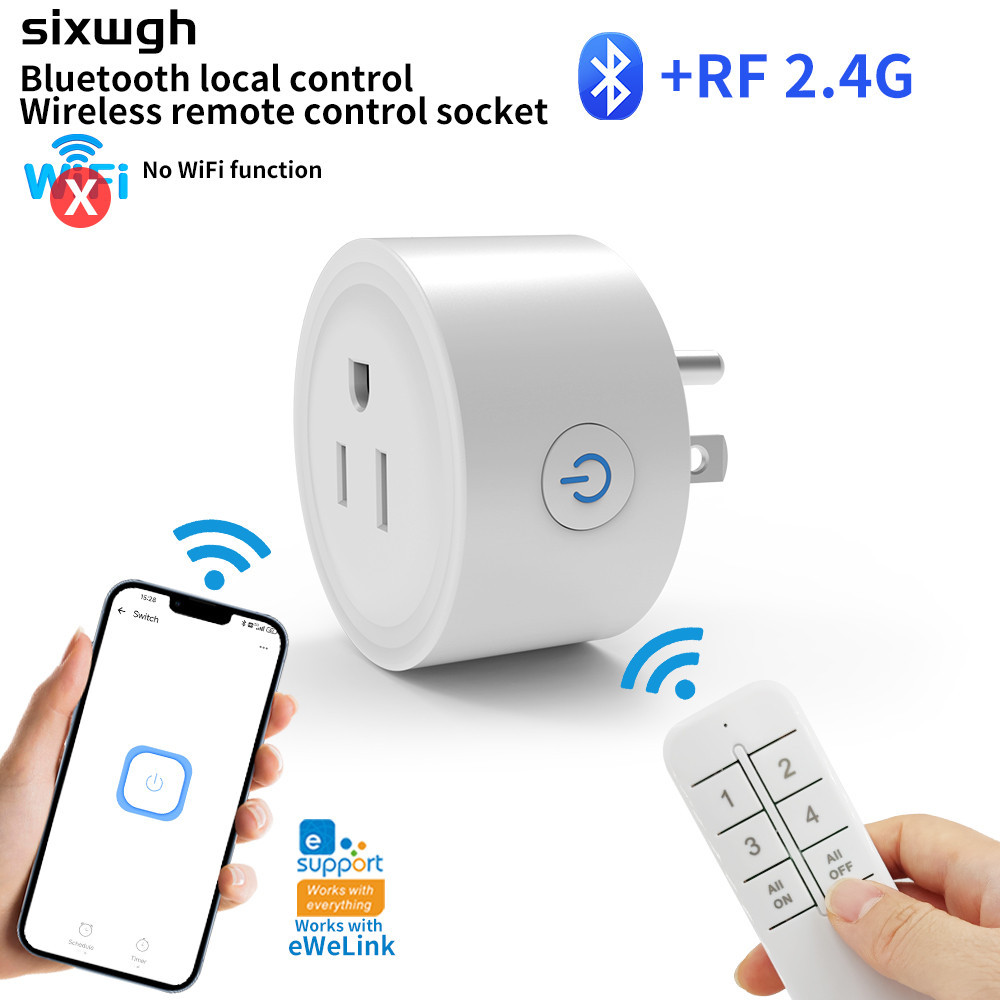 Bluetooth socket local control RF2.4G wireless remote control socket ...