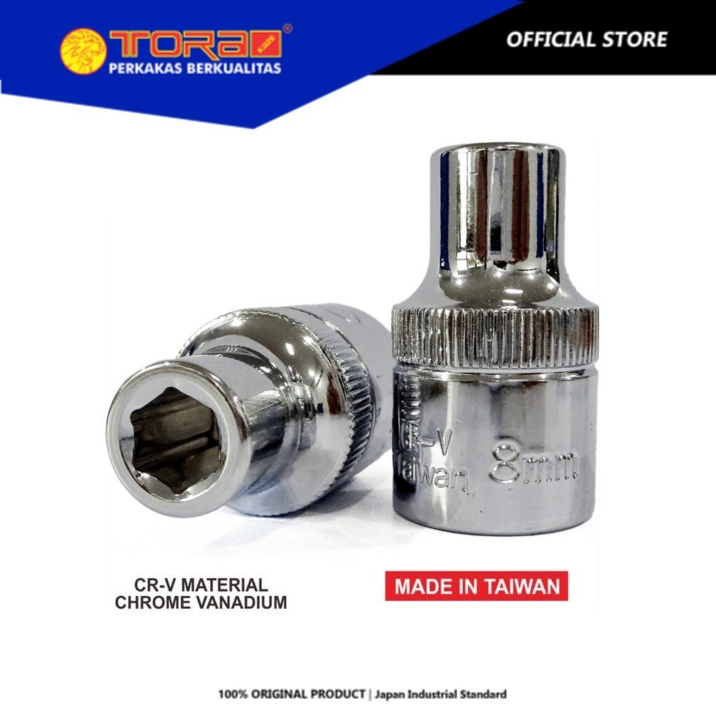MATA Tora 8 mm 1/2 DR 6 PT Socket - Shock Hand Socket - TAIWAN | Shopee ...