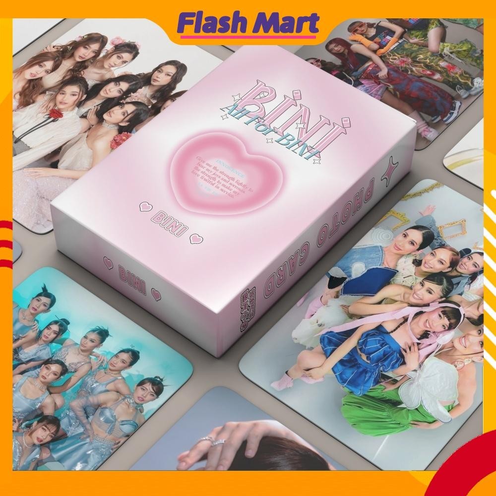 50/55Pcs BINI lomo cards Kpop Laser Photocards Gift Lomo Card BINI ...