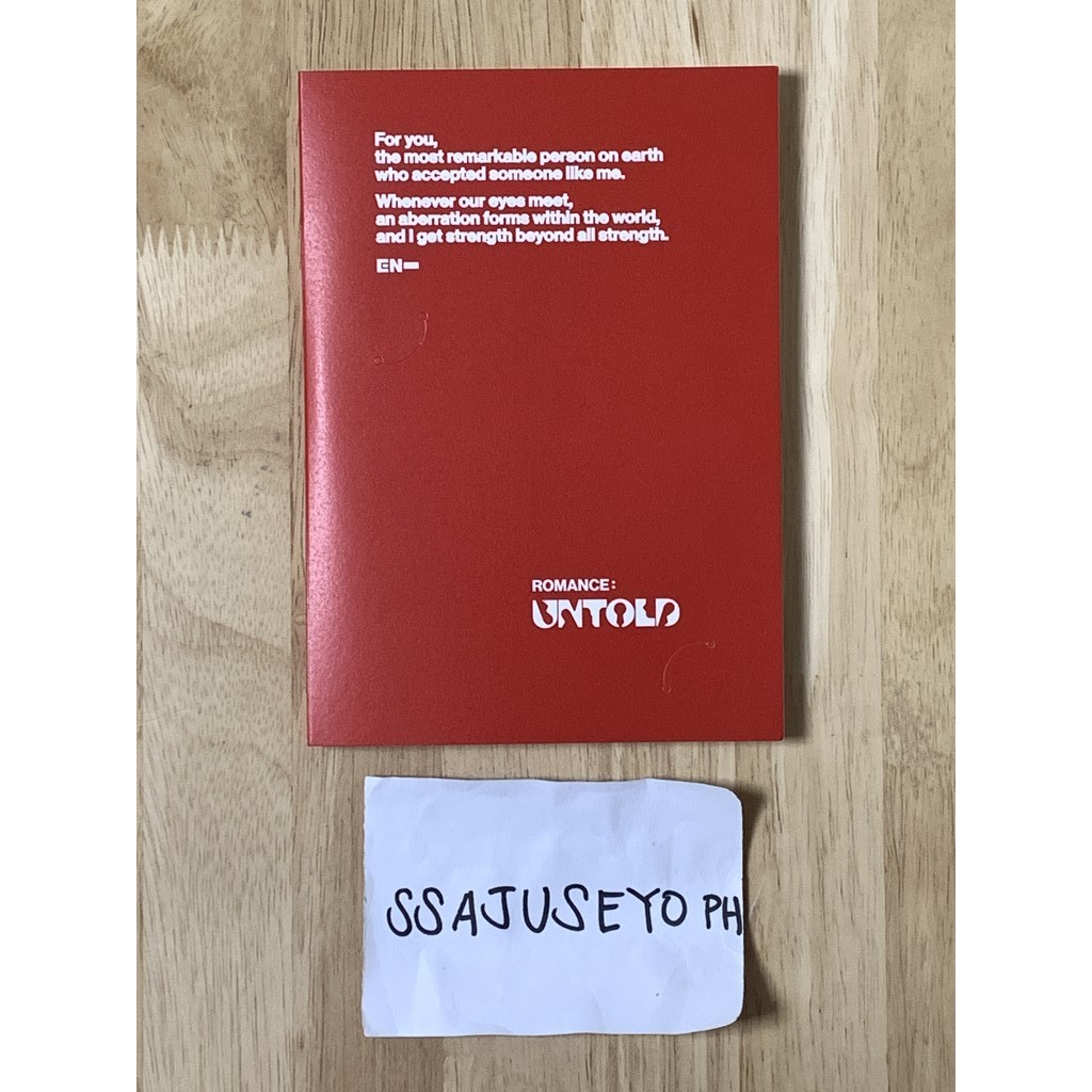 [ON-HAND] Enhypen Romance Untold Engene Version Unsealed Album | Shopee ...