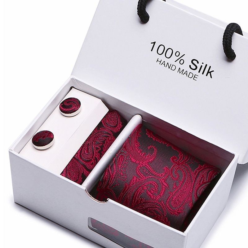 Men Tie Ready Stock Gift Box 5-Piece Set Group Tie Business Formal Wear ...