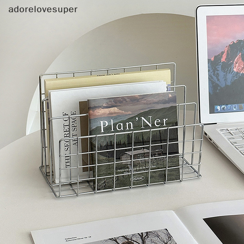 AD1PH Ins Minimalist Iron Desktop Storage Rack Organizer Table ...