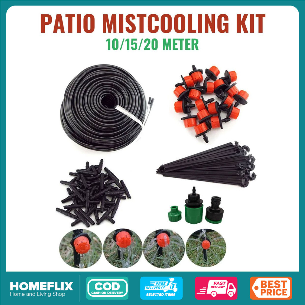 Homeflix Garden Watering Drip Irrigation Hose Spray Nozzle Sprinklers ...