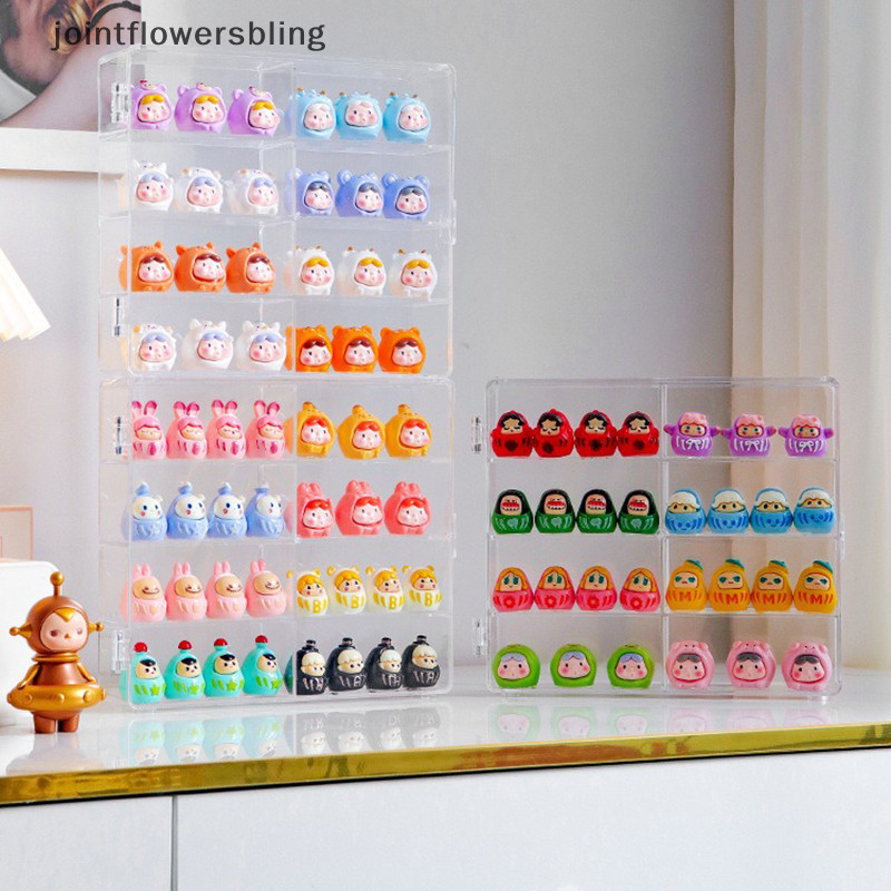 JOPH Multi-Layers Cute Storage Box Dust-Proof Blind Box Display Stand ...