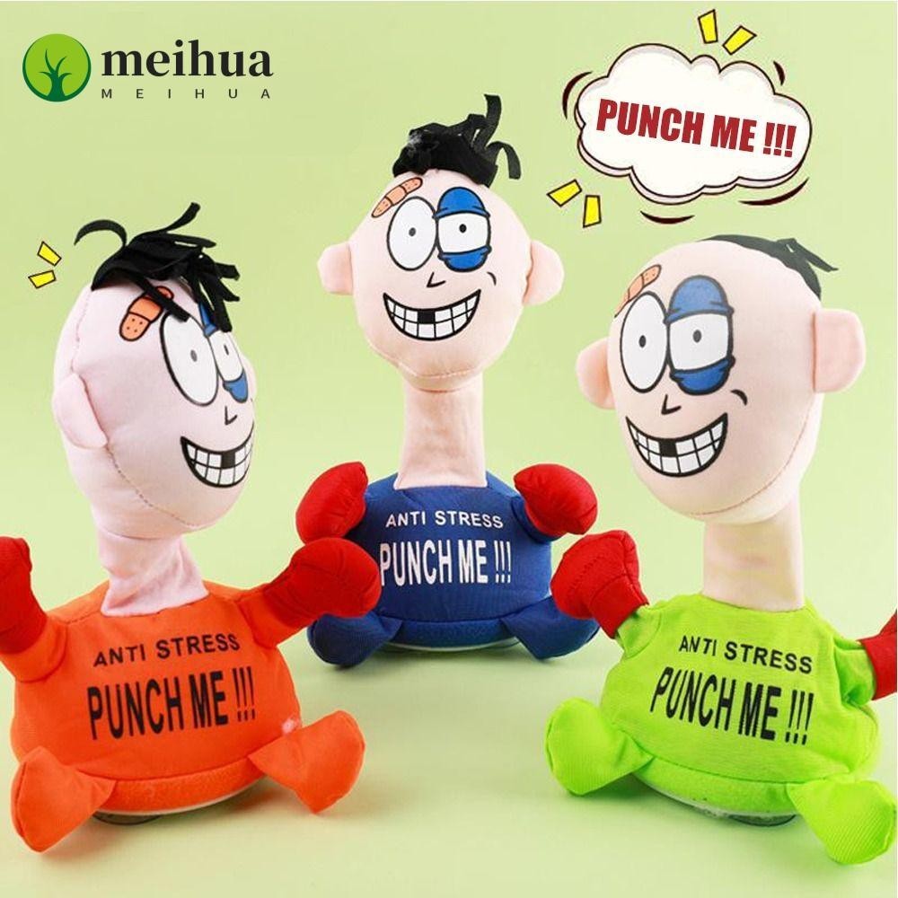 MEIHUA Screaming Doll, Audio Anti Stress Punch Me Man, Cartoon with ...
