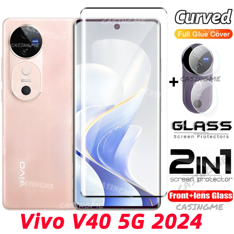 Vivo V60 V40Pro 5G 2024 Full Cover Curved Tempered Glass Film For VivoV40 Vivo V40 5G V50 V 40 ...