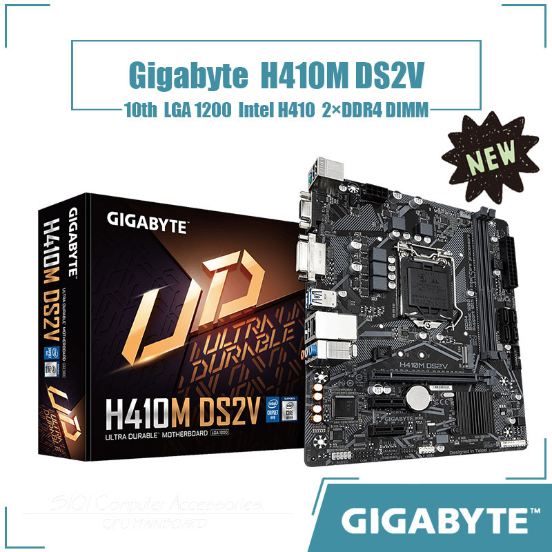 [NEW] Gigabyte H410M DS2V Motherboard LGA 1200 2xDDR4 DIMM Intel H410 ...