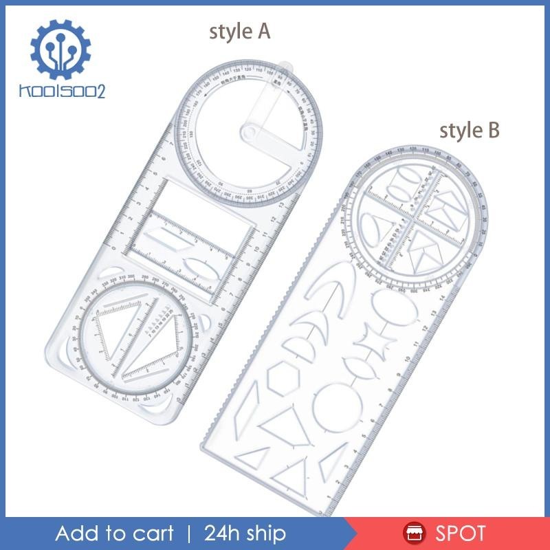 [Koolsoo2] Multifunctional Geometric Ruler Rulers Drawing Template for ...