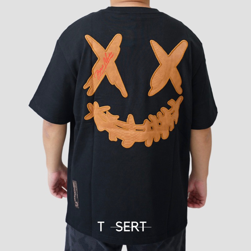 Ric Ricky Is Clown Black Mamba Dark Brown Snakeskin Embroidery Tee ...