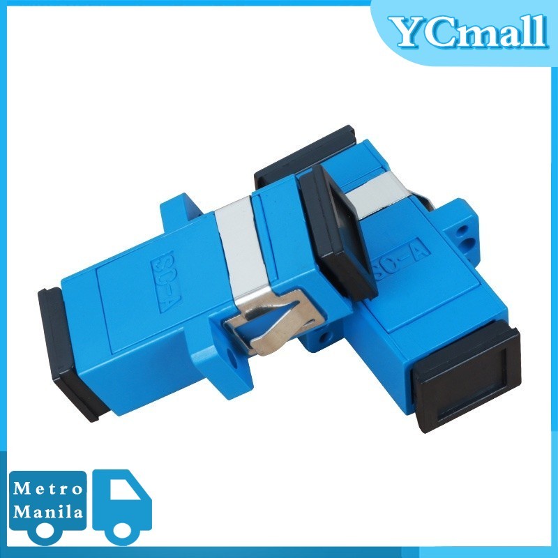 10Pcs SC-SC Fiber Coupler Fiber Flange Simplex Single-mode Fiber optic ...
