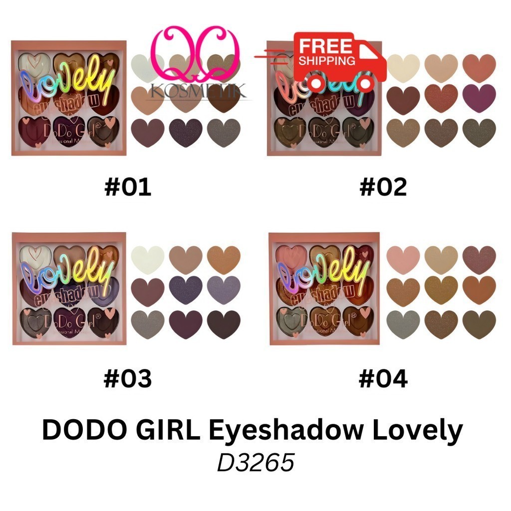 DODO GIRL Eyeshadow Lovely 9C D3265 Pembayang Mata Pigmented Color ...