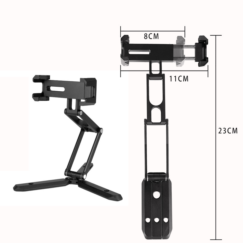 Foldable Mobile Phone Holder Desk Phone Tripod Cold Shoe Mount for Arca ...