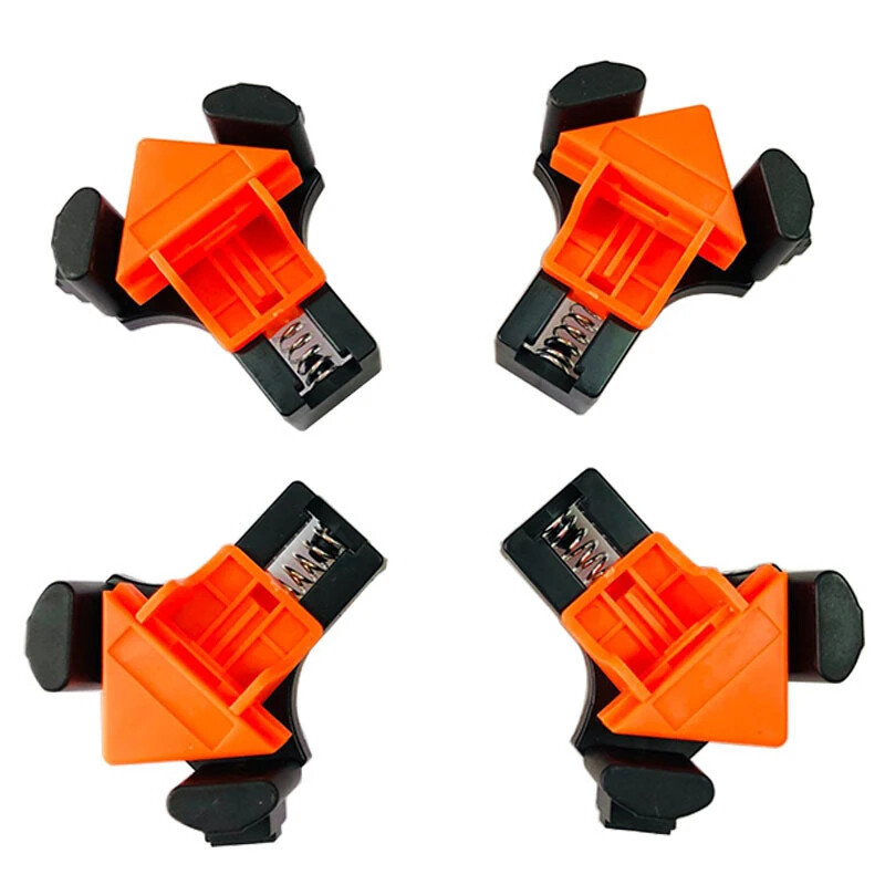 Household woodworking corner clamp, right angle fixing clamp, punching ...