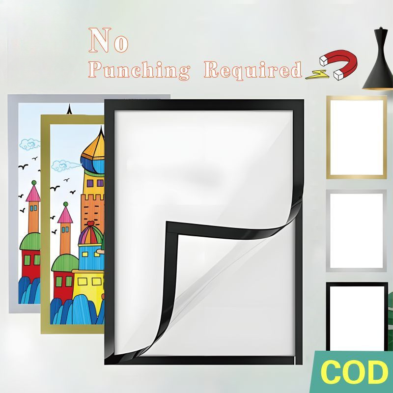 A4/A5/A6/A3/8K Magnetic Picture Frame Photo Certificate Framework Wall ...