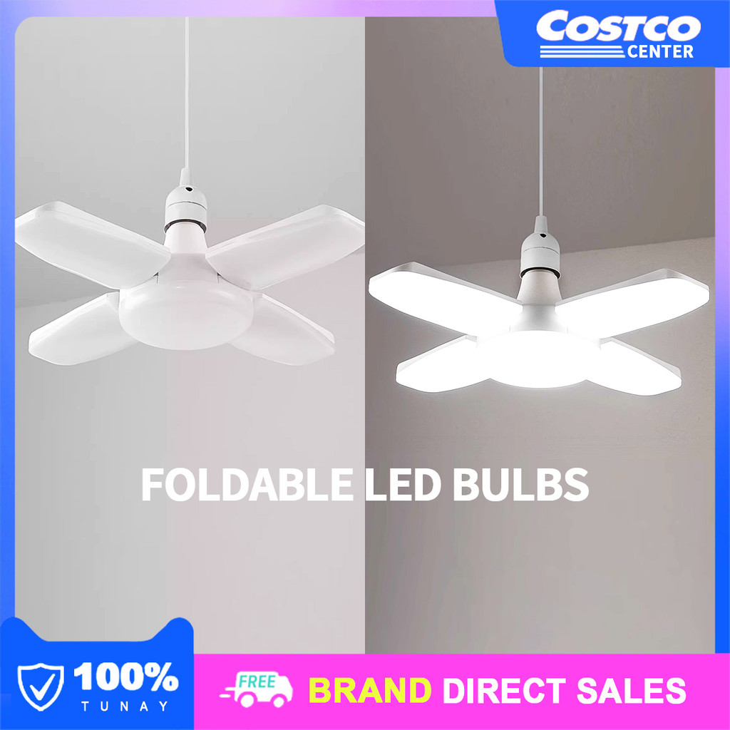 Japan Made 18W/28W LED Bulbs Foldable Fan Blade E27 Lamp Holder 3/4 ...