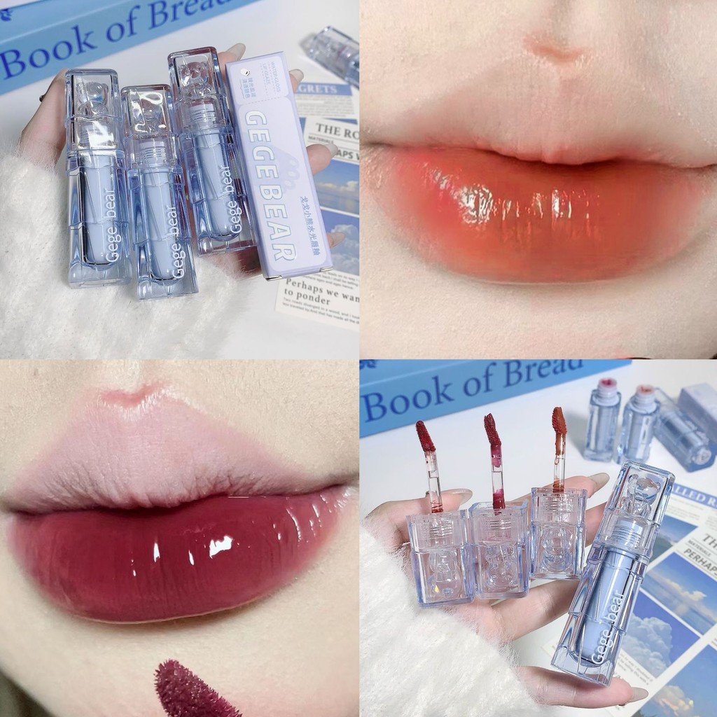 1pcs Water gloss lip enamel is moist, lightweight, and easy to use ...