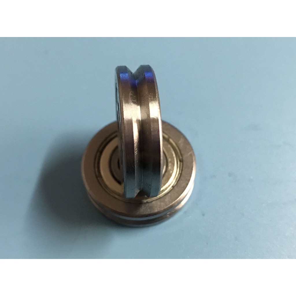 Slotted bearing V-groove U-groove groove pulley guide wheel over-line ...