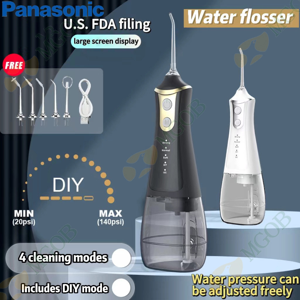 Panasonic Electric Oral Irrigator Portable Ultrasonic Tooth Cleaner ...