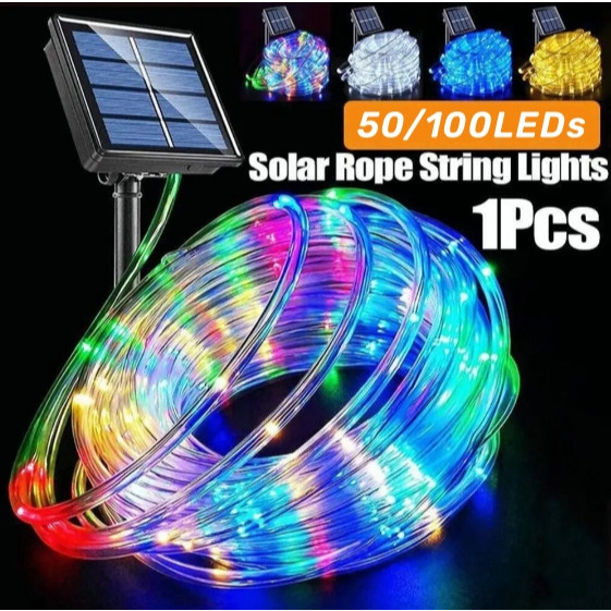 7/12M Solar PVC Tube Copper Wire Light Waterproof LED Outdoor Tube ...