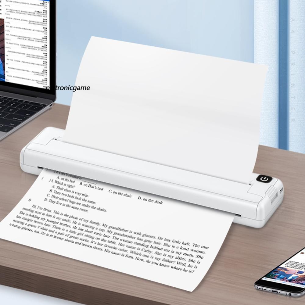 Pocket Photo Document Printer 1000mAh Printing Paper Printing Paper ...