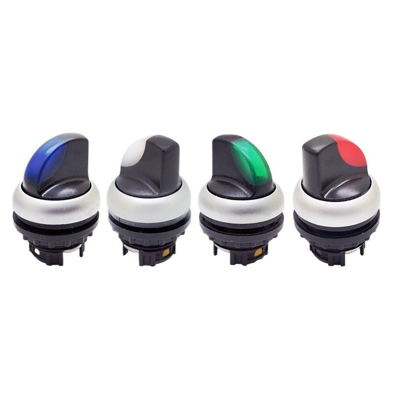 EATON Eaton Muller M22-WLK3-G R W Y B three-position self-resetting selection button switch head ...