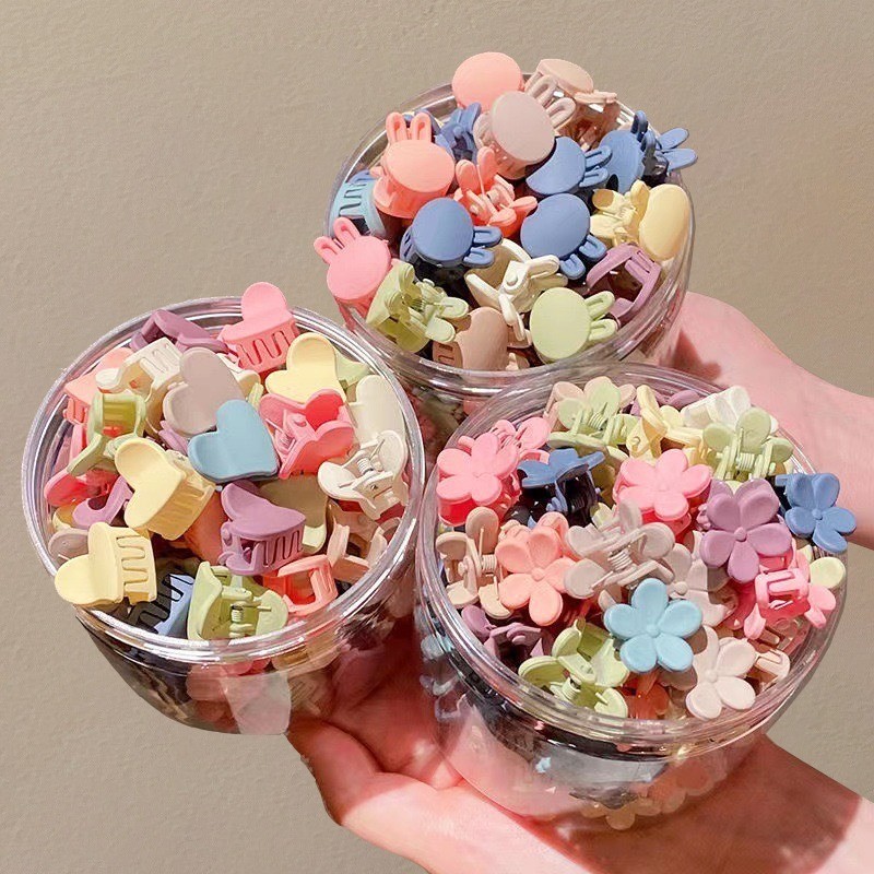 10-100Pcs/Set Small Clips Korean Cute Cartoon Mini Small Hair Clip Baby ...