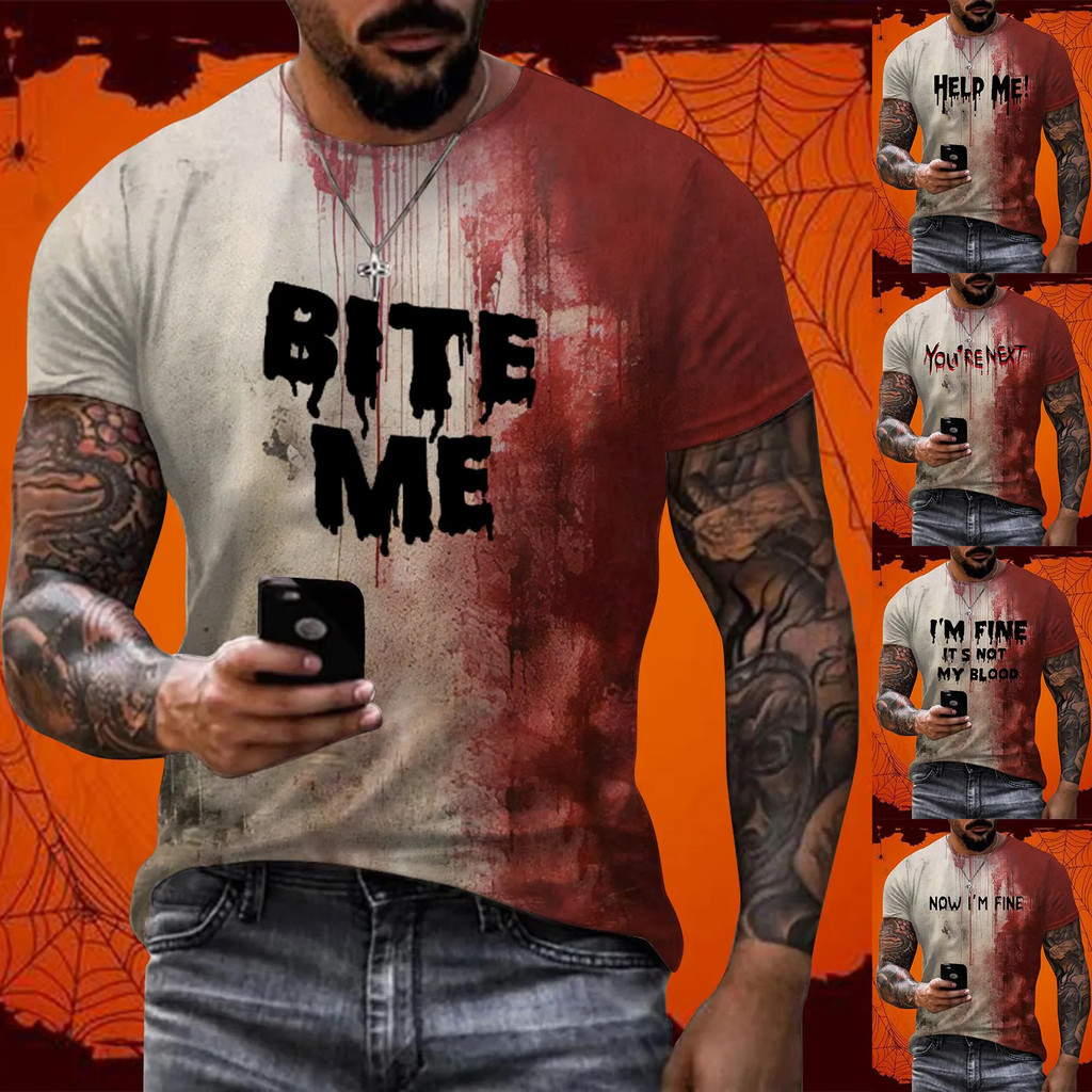 I'M Fine Bloody Shirt Problem Solved T Shirt Women Funny Halloween ...