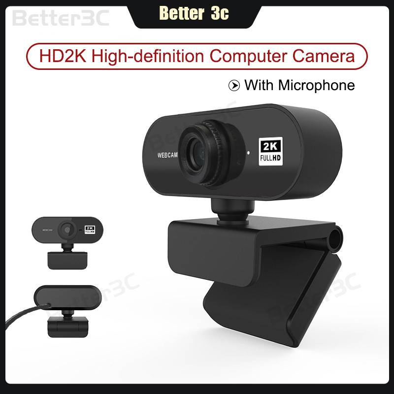 2K HD computer camera With Noise-Reducing Micro 1080P Full HD Online ...