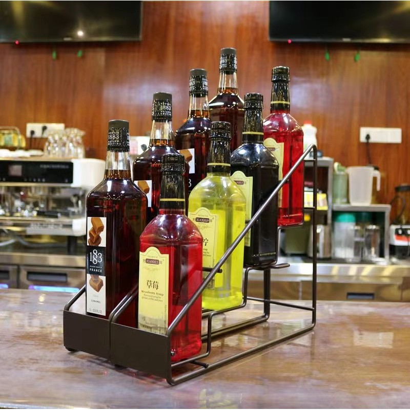 Moline Syrup Rack Lour Rack Syrup Display Cafe Syrup Multi-functional ...