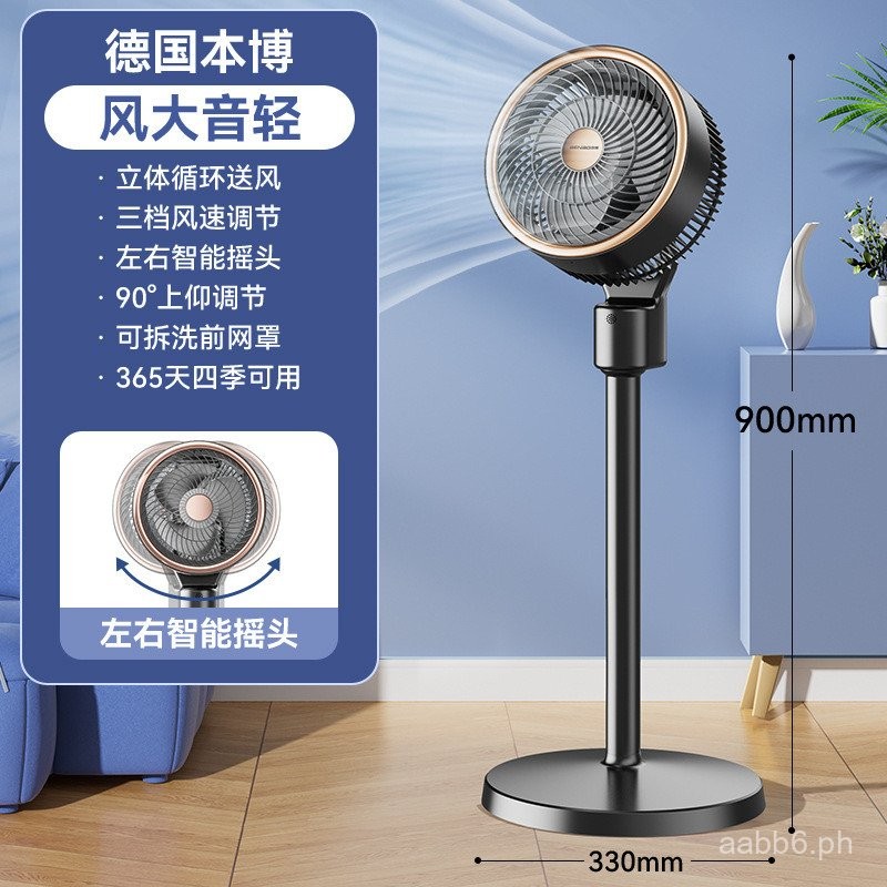 German Benbo Air Circulator Mute Desktop Floor Max Airflow Rate ...