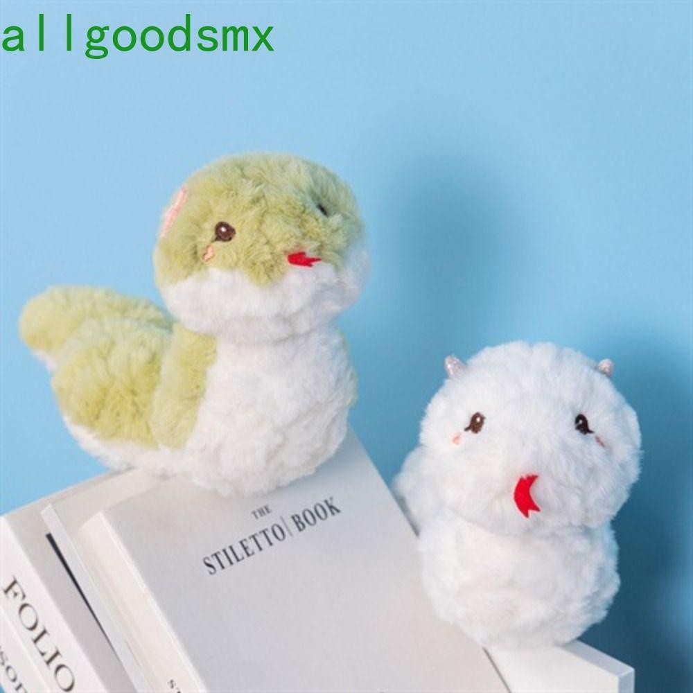 ALLGOODS White Green Snakes Plush Toy, Fluffy Collection Snake ...
