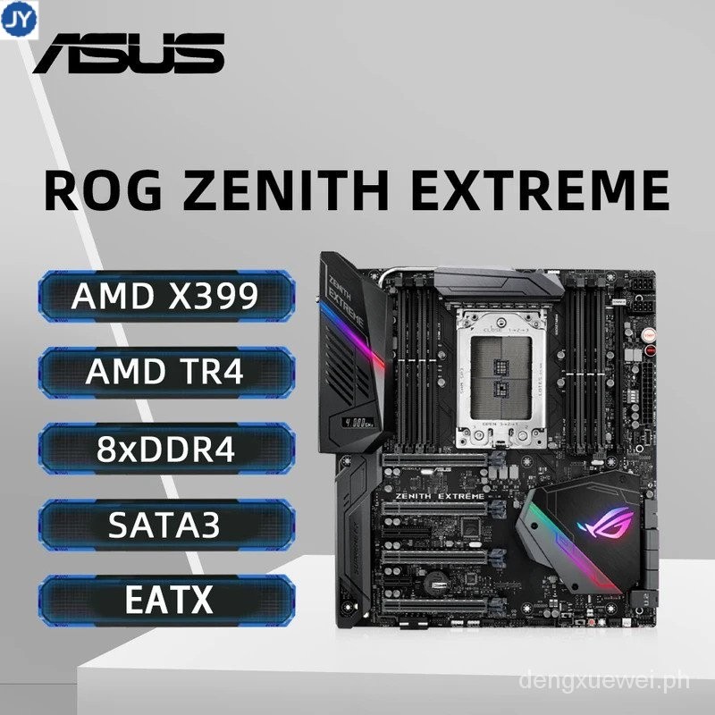 90% New ASUS X399 ROG Zenith Extreme Support 1st and 2nd Gen AMD Ryzen ...