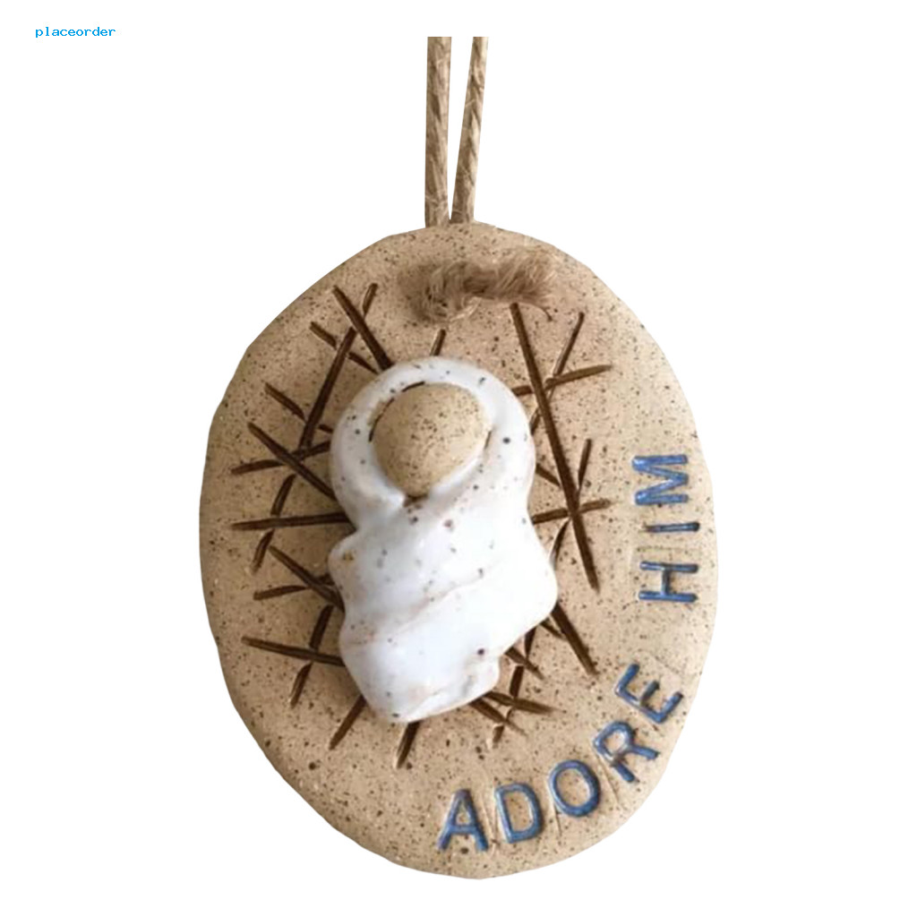 [PO] Handmade Baby Jesus Charm Religious Symbol Religious Nativity Baby ...