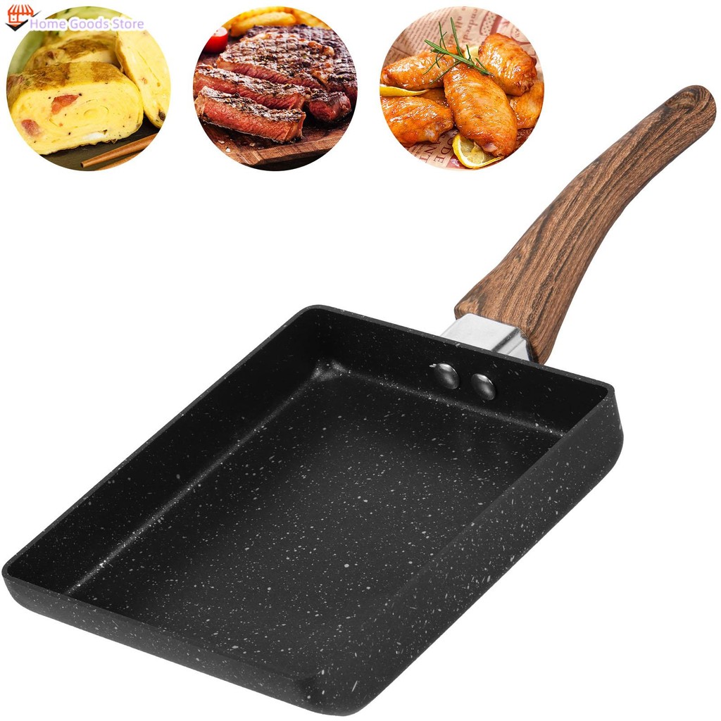 Tamagoyaki Pan 7 x 6 Inch Japanese Omelette Pan Nonstick Egg Roll Pan ...