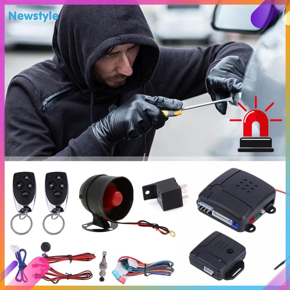 Universal Car Auto Burglar Alarm Protection Vehicle Keyless Entry ...