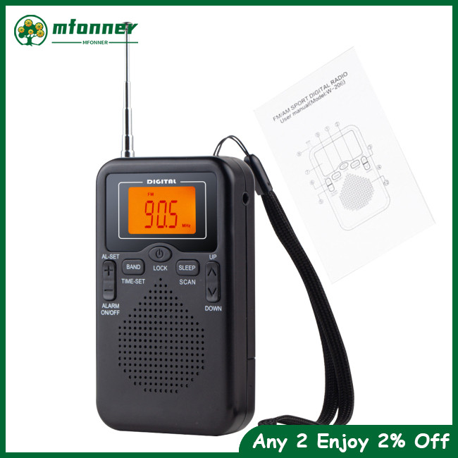 Mfonner AM FM Radio Battery Operated Portable Pocket Radio With ...