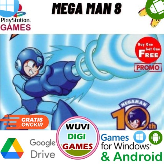 Selling Mega Man 8 PC Games PS1 Emulator | Can play on Android or PC | Buy 1 get 2 ...
